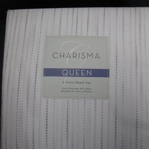 Charisma | Bedding | Charisma Microfiber Sheet Set Queen Gray Dots B3 ...